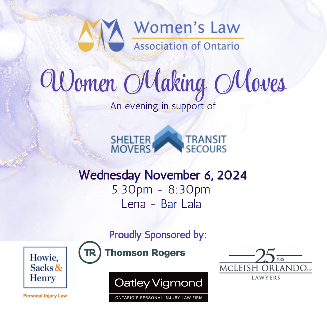 WLAO Holiday Fundraiser - Sponsorship - Women's Law Association of Ontario