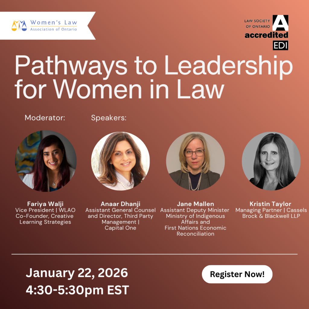 Pathways to Leadership for Women in Law - Women's Law Association of ...
